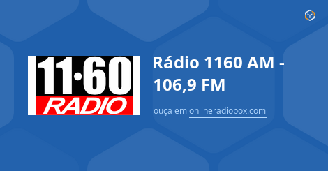 Aplicativo da Rádio 1160 AM - 106,9 FM